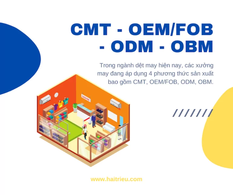 4 Phương Thức Sản Xuất Ngành Dệt May: CMT - OEM/FOB - ODM - OBM » Hải Triều